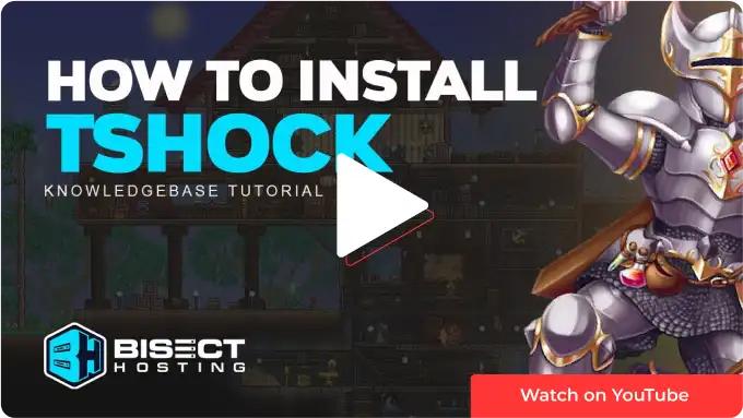 How to install TShock on a Terraria server - Knowledgebase - BisectHosting How to install TShock on a Terraria server - Knowledgebase - BisectHosting